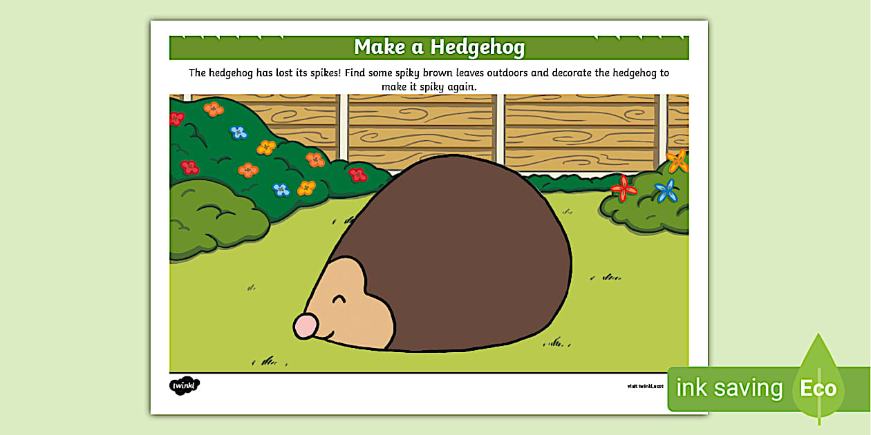 Design a Hedgehog Activities | Teaching Resources - Twinkl