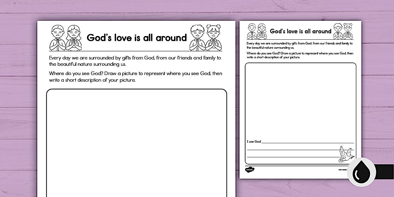 God's Love is All Around Activity Sheet
