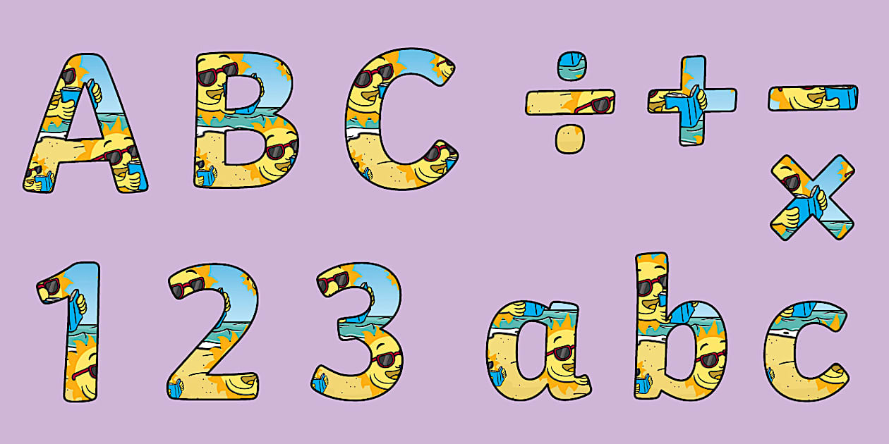 Summer Reading! Bulletin Board Letters and Numbers - Twinkl