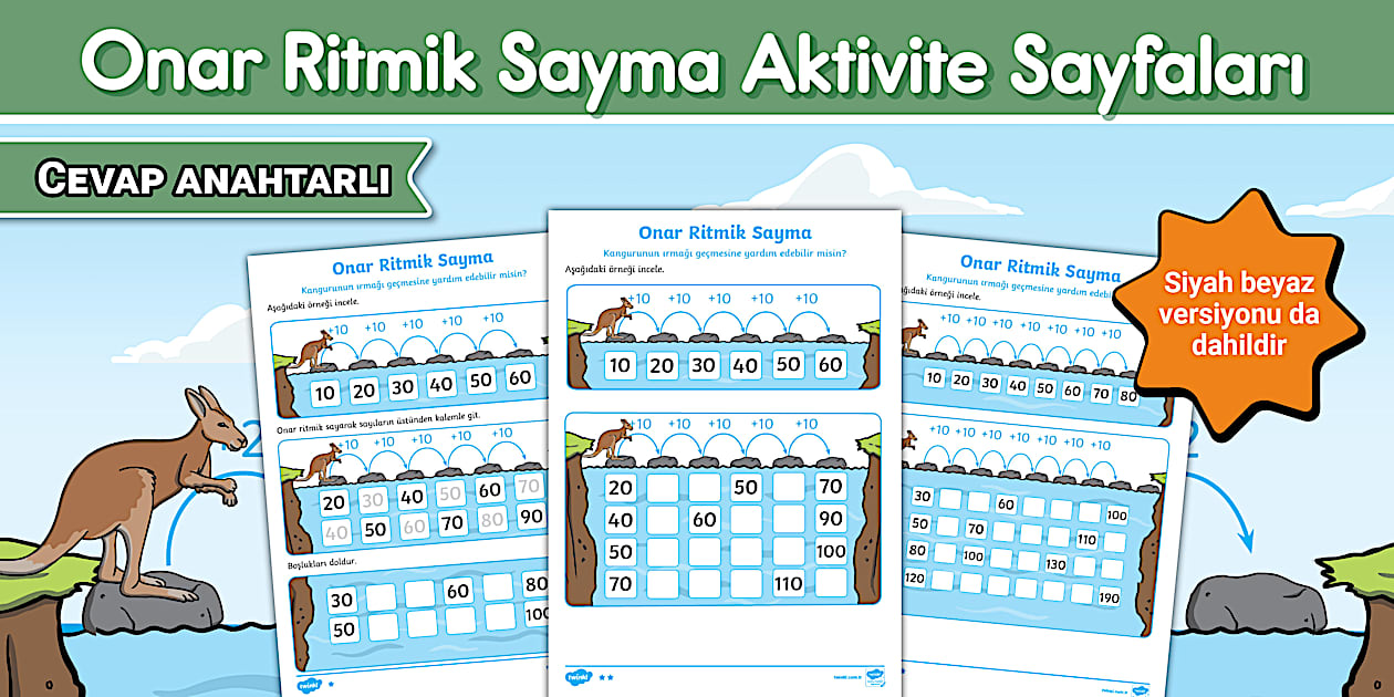 Onar Ritmik Sayma Aktivite Sayfaları-Twinkl