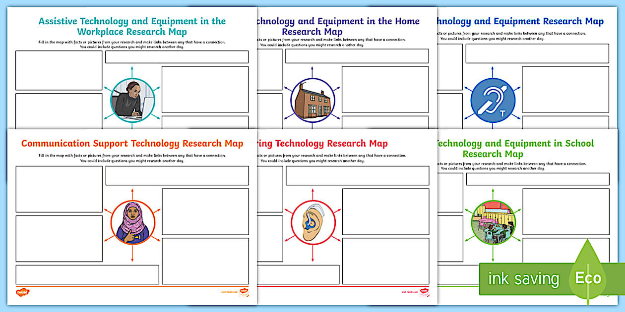 Deaf Awareness Equipment Research Map Activity Pack - Twinkl