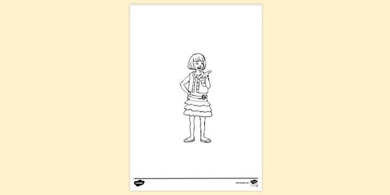 Child Talking Colouring Sheet | Colouring | Twinkl Resources
