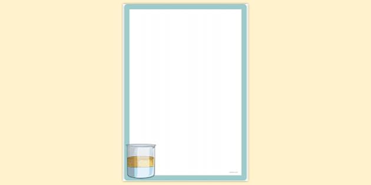 Oil and Water Page Border | Save time planning - Twinkl