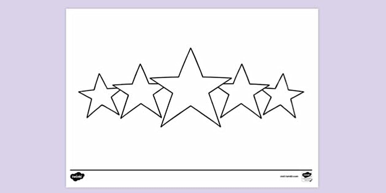 Stars Colouring Sheet Colouring | Colouring Sheets - Twinkl
