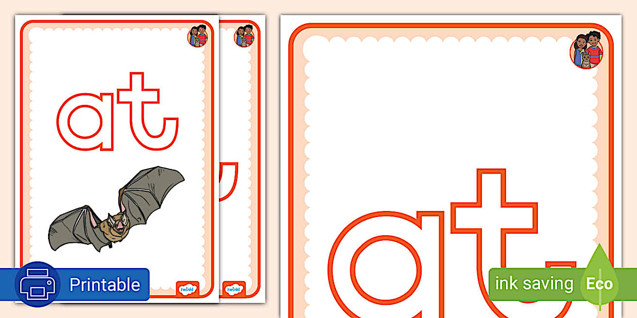 -at Sound Poster (teacher made) - Twinkl