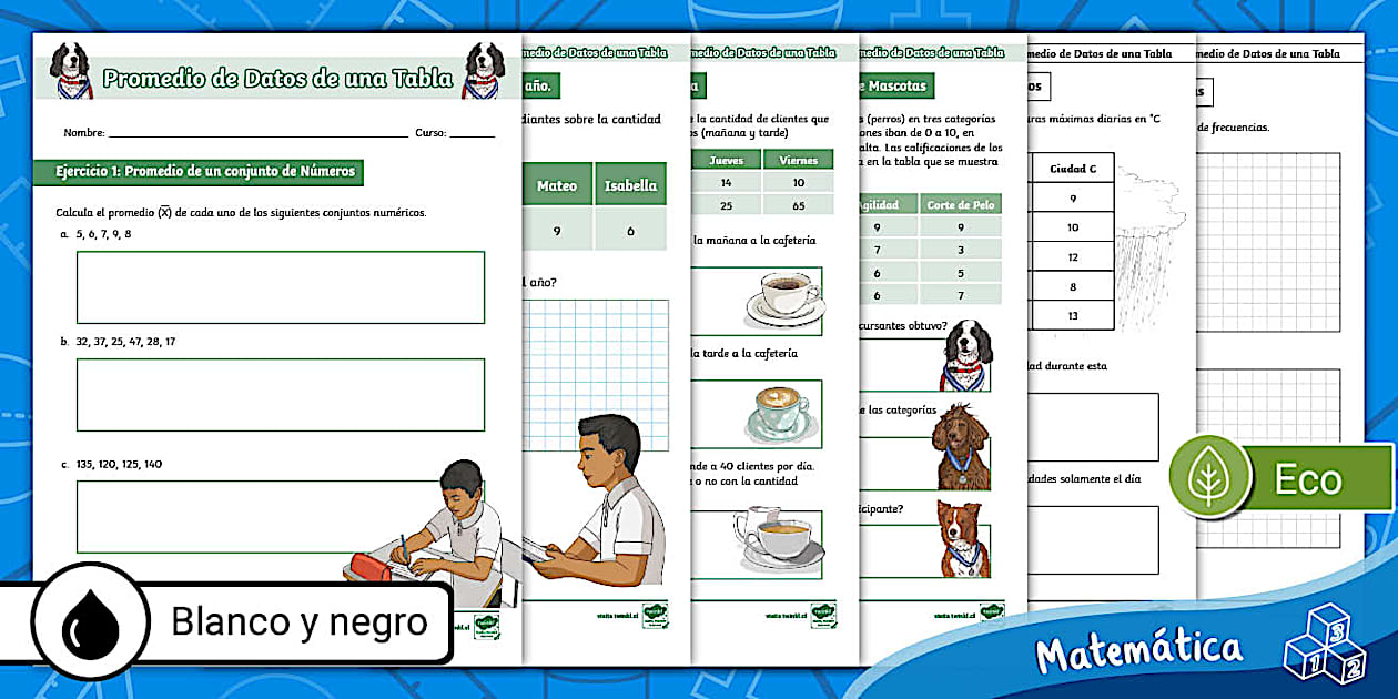 promedio media aritmética media datos datos azar estadística