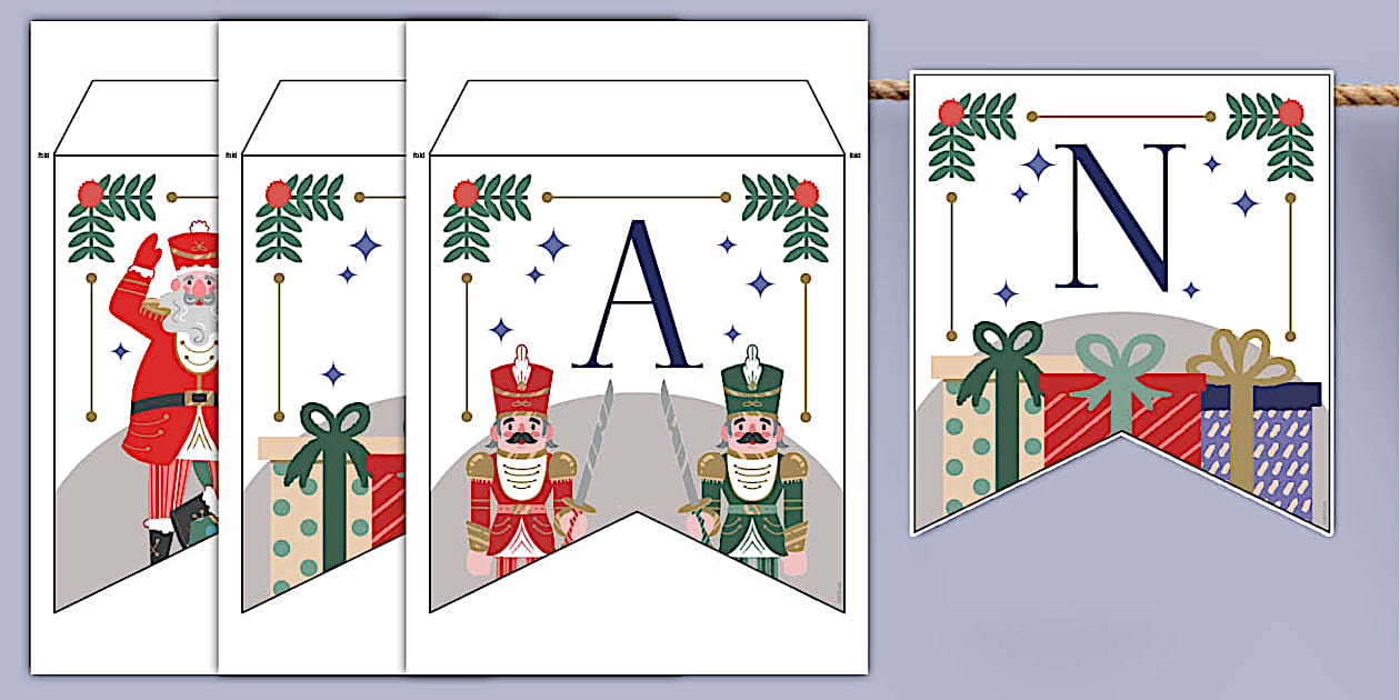 Santa's Toy Shop Bunting (teacher made) - Twinkl