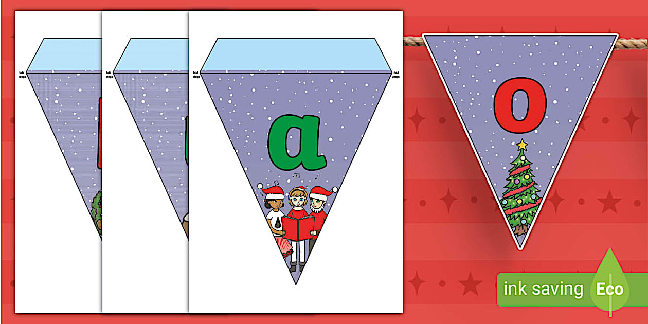 Merry Christmas Bunting English/Italian| Primary Resources