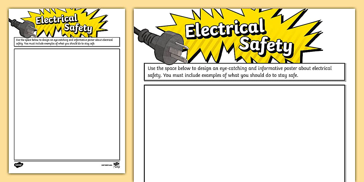 Design an Electrical Safety Poster Activity (Teacher-Made)