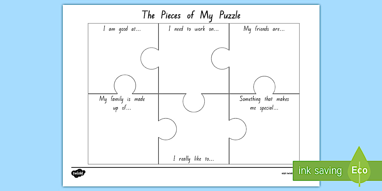 The Pieces of My Puzzle Activity (teacher made) - Twinkl