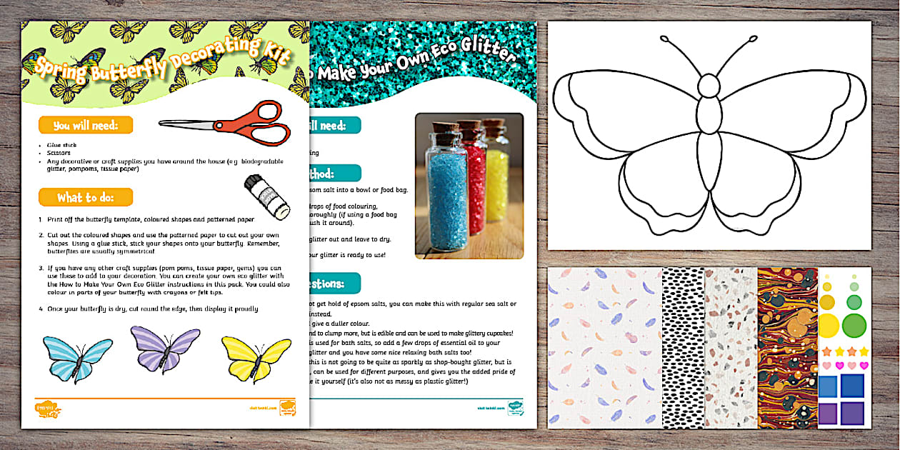 Spring Butterfly Decorating Kit | Twinkl Party - Twinkl