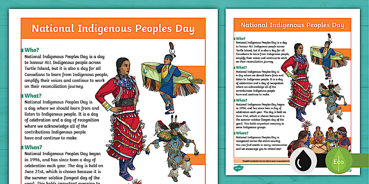 FREE! - National Indigenous Peoples Day Fact File - Twinkl