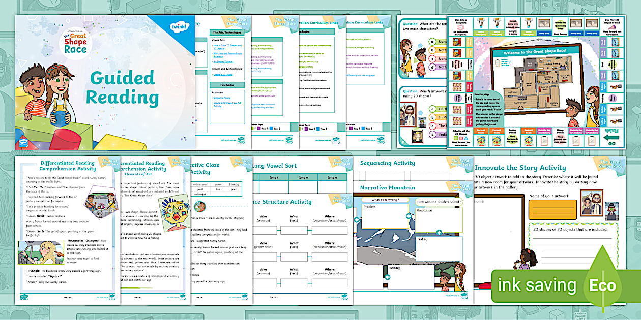 The Great Shape Race - Guided Reading Pack (teacher made)