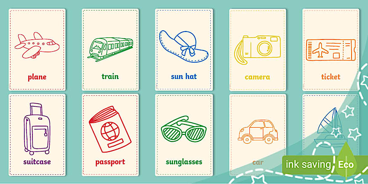 My First Holiday Flashcards (teacher made) - Twinkl