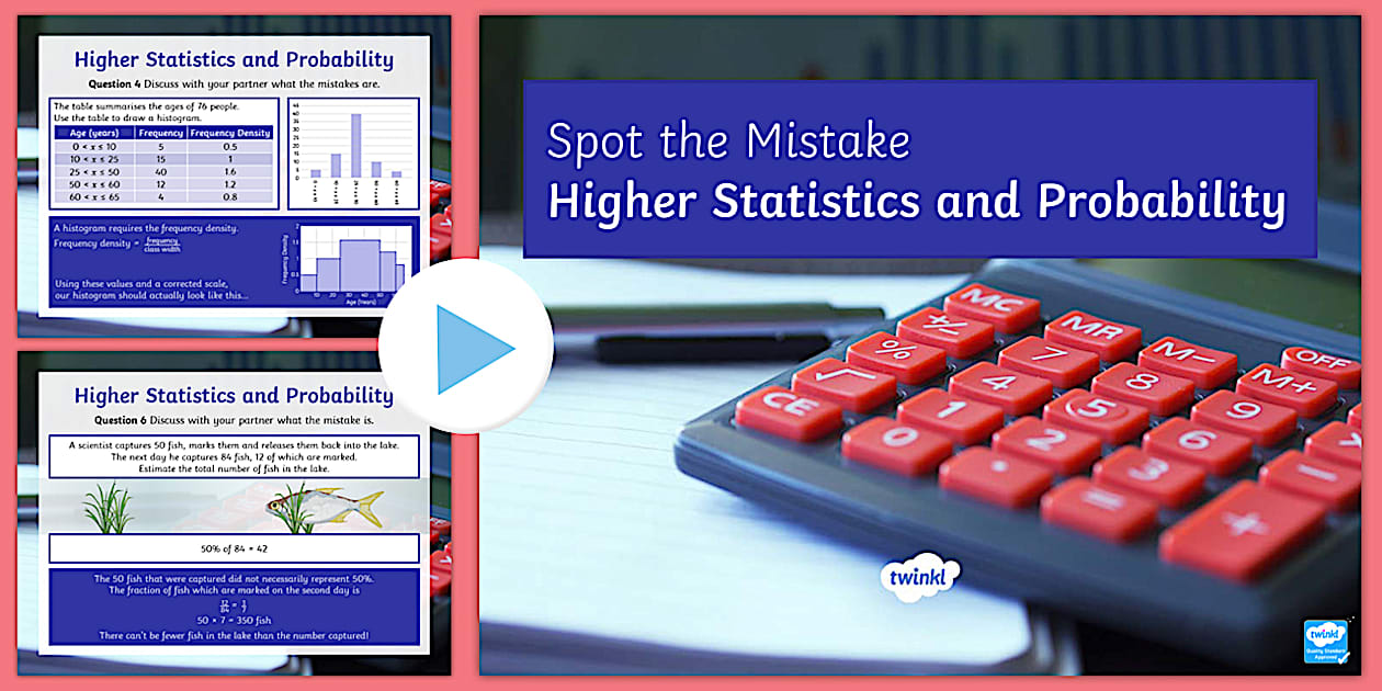 Statistics and Probability Maths PowerPoint | GCSE Higher