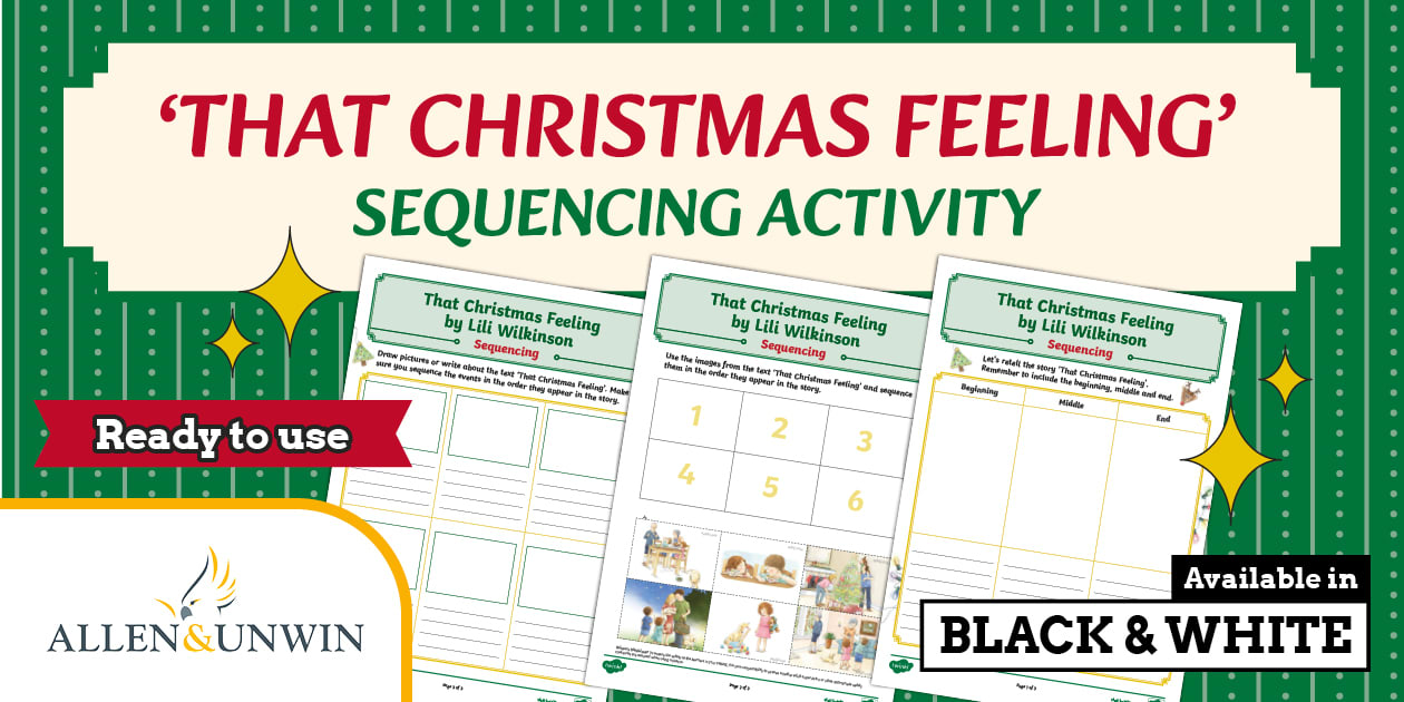 Christmas Sequencing Activity for 'That Christmas Feeling'