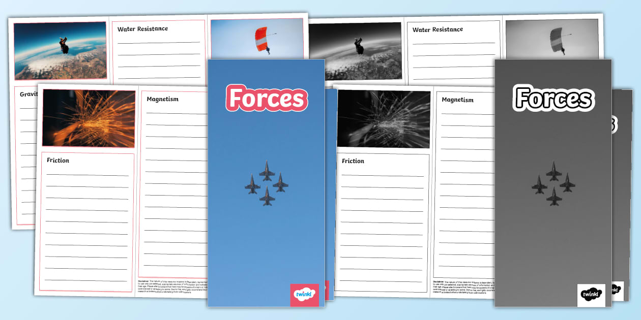 All About Forces Leaflet Template (teacher made) - Twinkl
