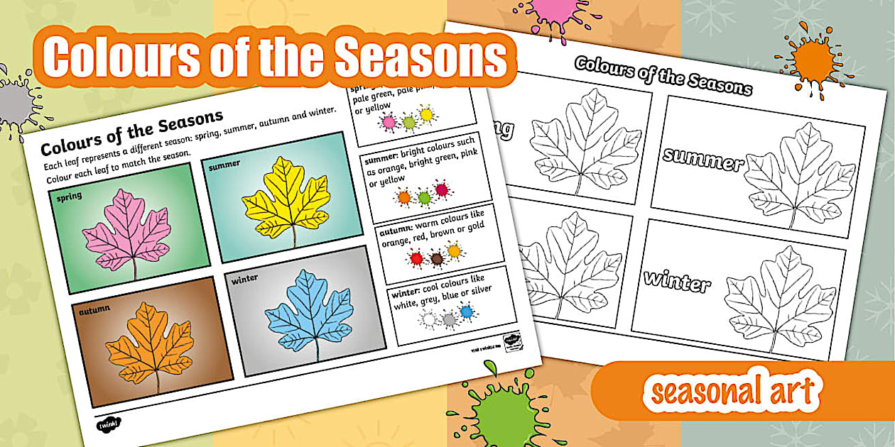 Colours of the Seasons Activity Sheets