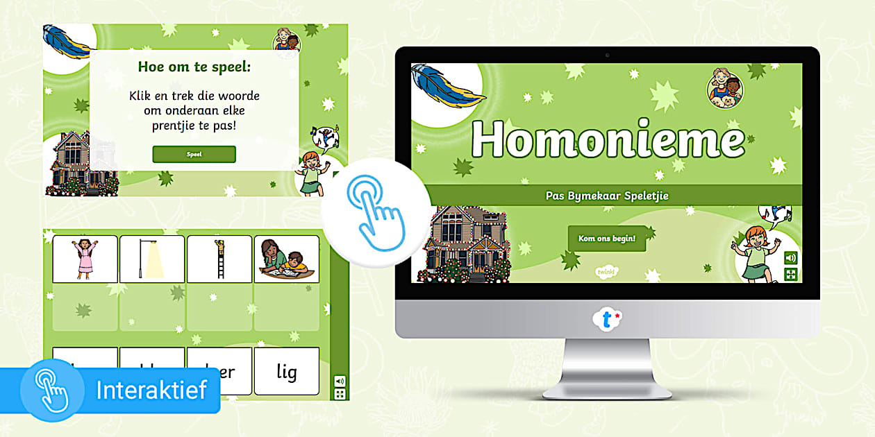 Graad 3 Klanke Homonieme Interaktiewe Speletjie - Twinkl