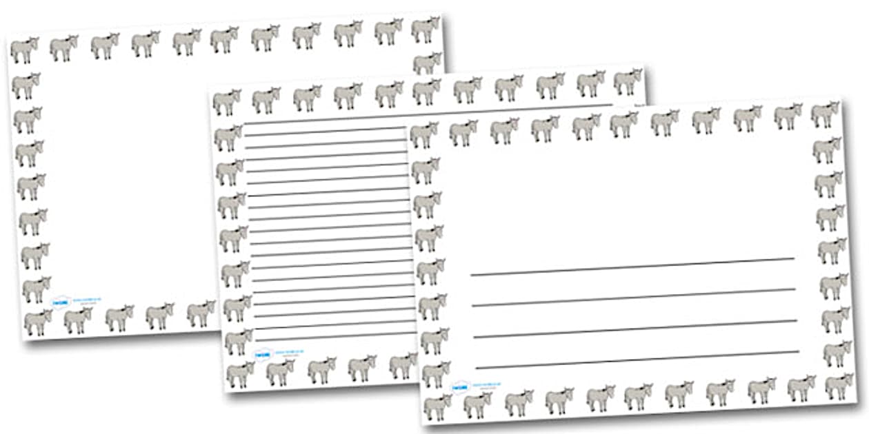 Editable Simpsons Donkey Landscape Page Borders - Twinkl