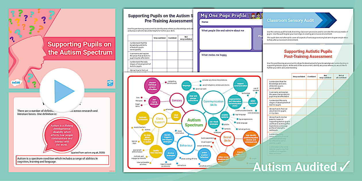 Editable Supporting Pupils on the Autism Spectrum CPD Training Pack