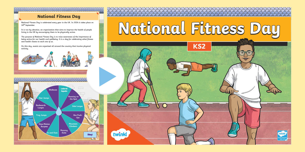 KS2 National Fitness Day PowerPoint - PE - Move