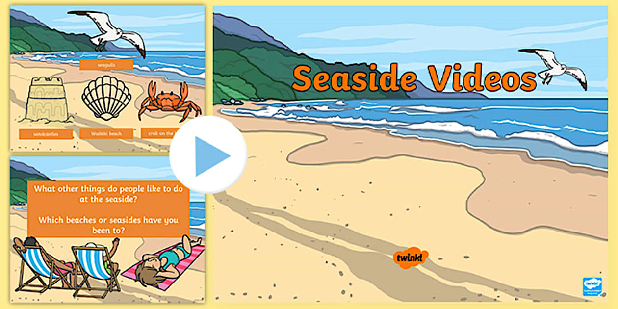 Seaside Video & Sound PowerPoint (teacher made) - Twinkl