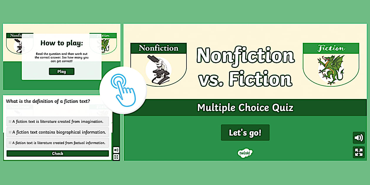 Fiction vs. Nonfiction Game | Teaching Resource | Twinkl USA