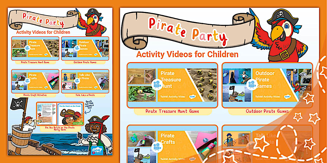 Pirate Party Activities (teacher made) - Twinkl