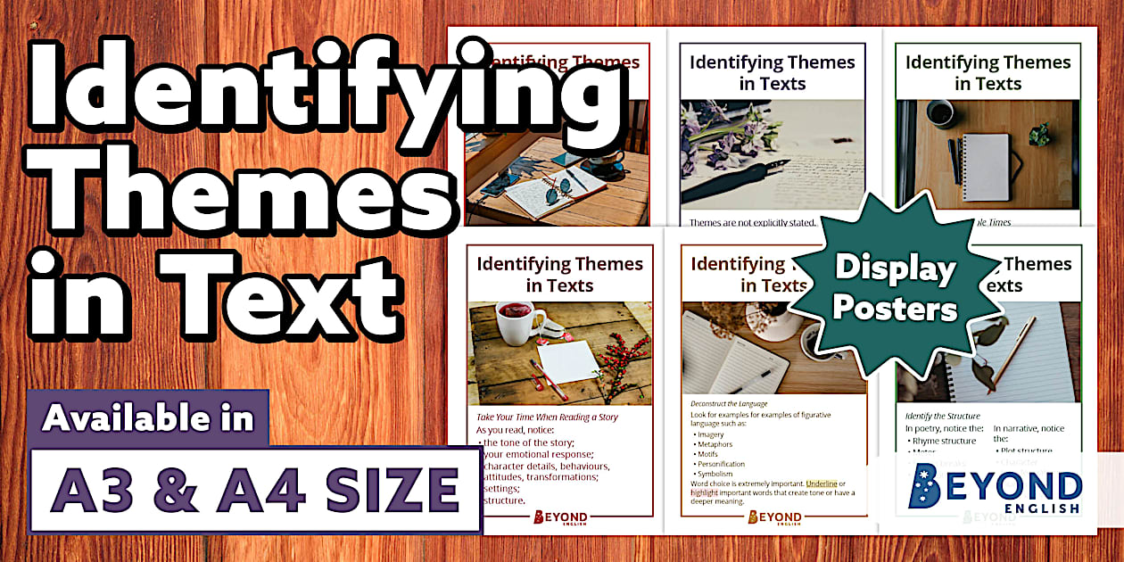 Identifying Themes in Texts - Posters