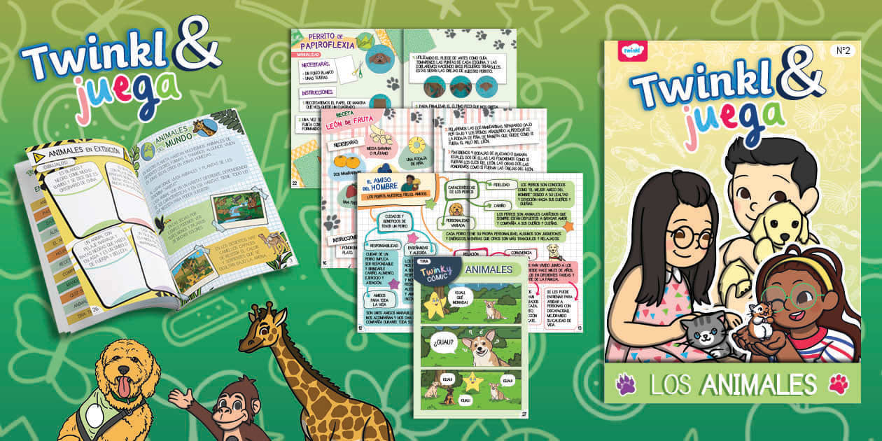 Twinkl & Juega: Número 2 - Los animales (teacher made)
