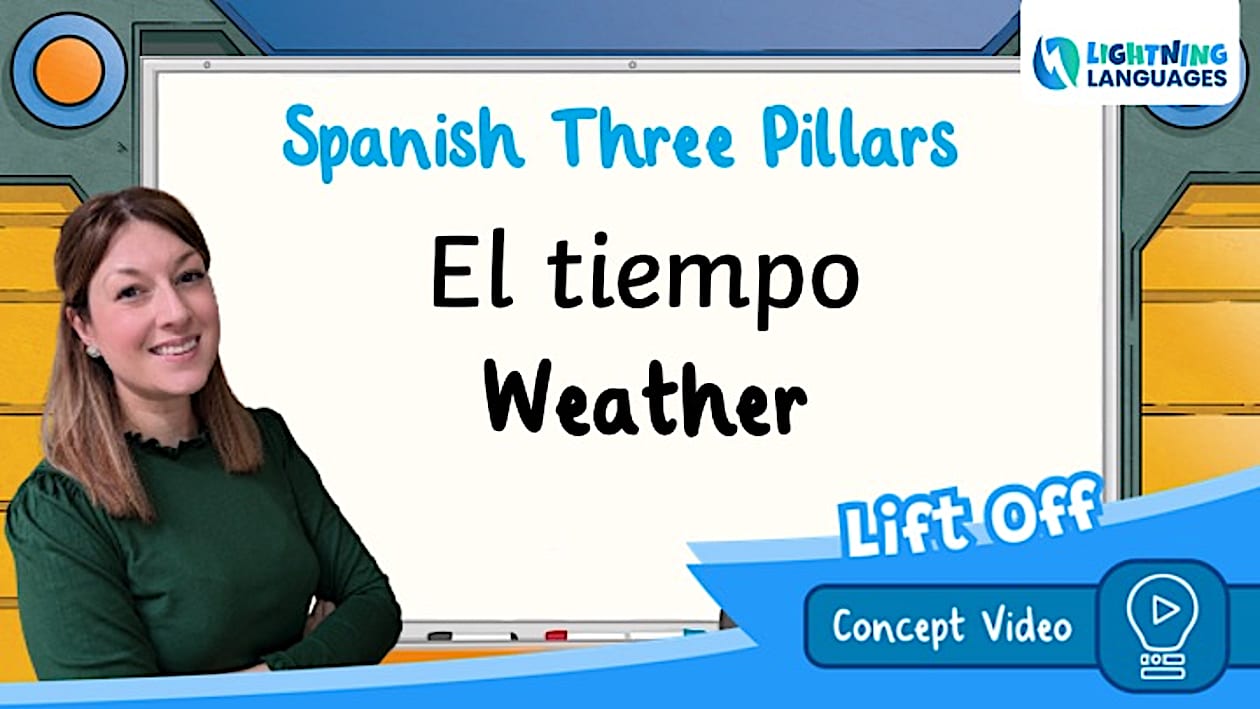 👉 Lightning Languages | Spanish | Lift Off | Weather Three Pillars Concept