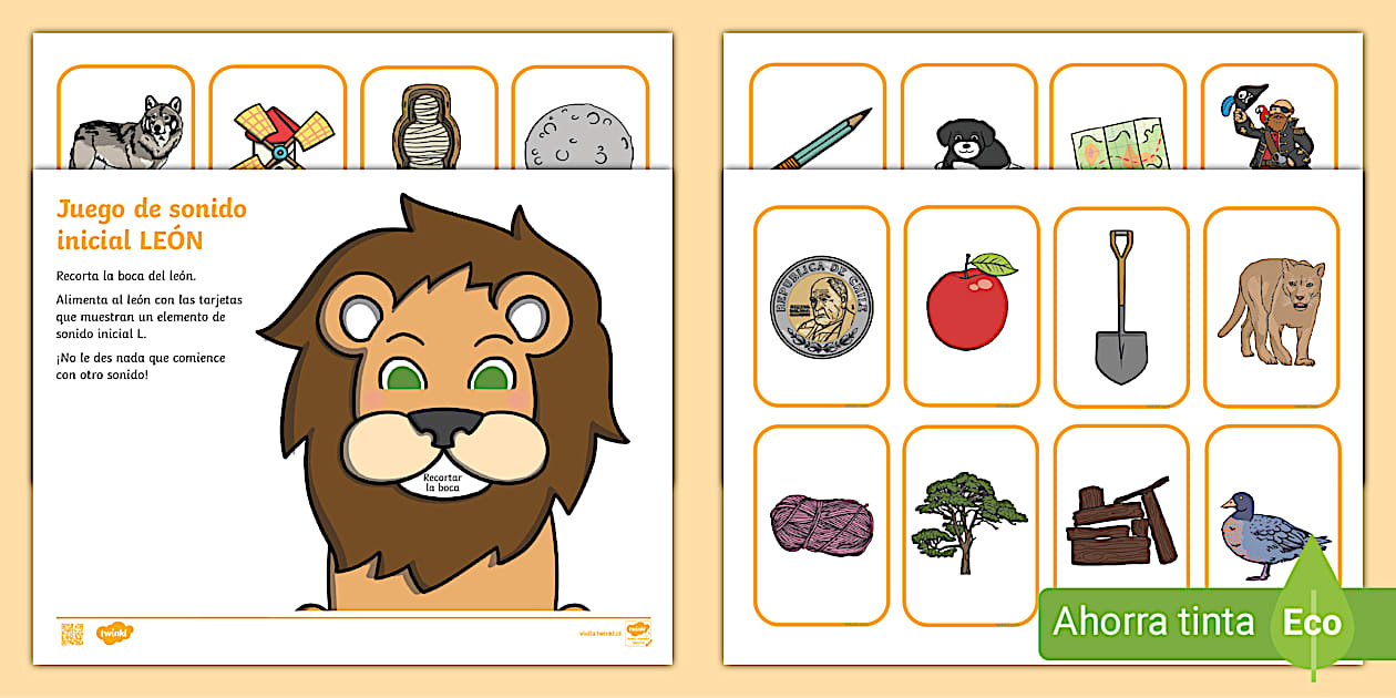 Juego sonido inicial: letra L (teacher made) - Twinkl