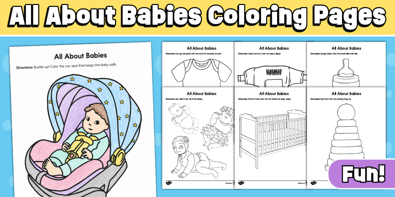 All About Babies Coloring Pages