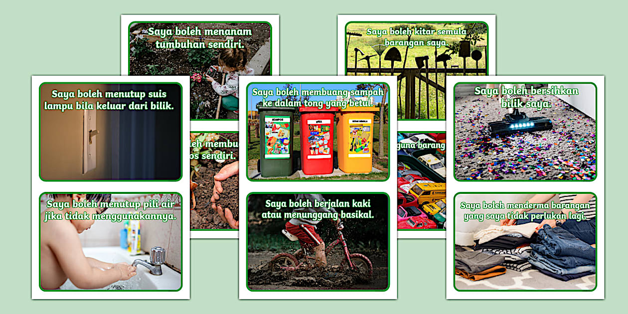 Hari Bumi - Poster Saya Boleh Menjaga Bumi - Twinkl