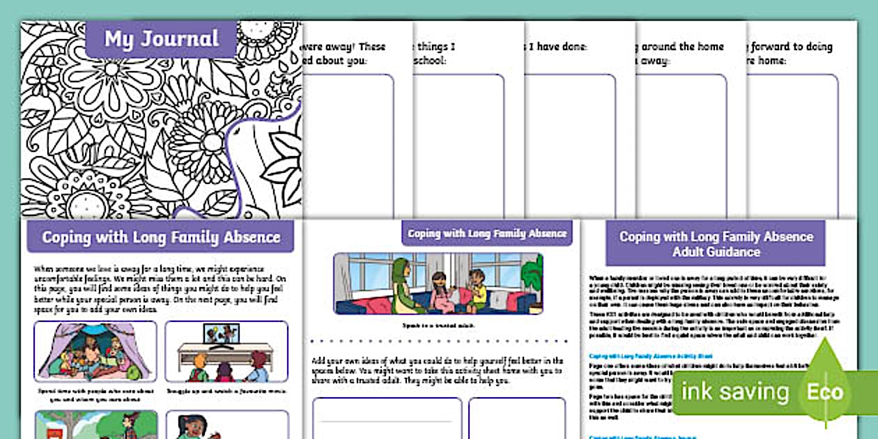 KS1 Coping with Long Family Absence Pack (Teacher-Made)