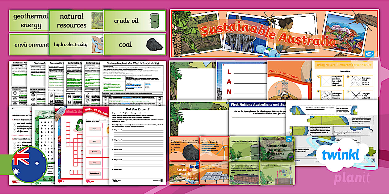 Year 4 HASS Geography Sustainable Australia Unit Pack