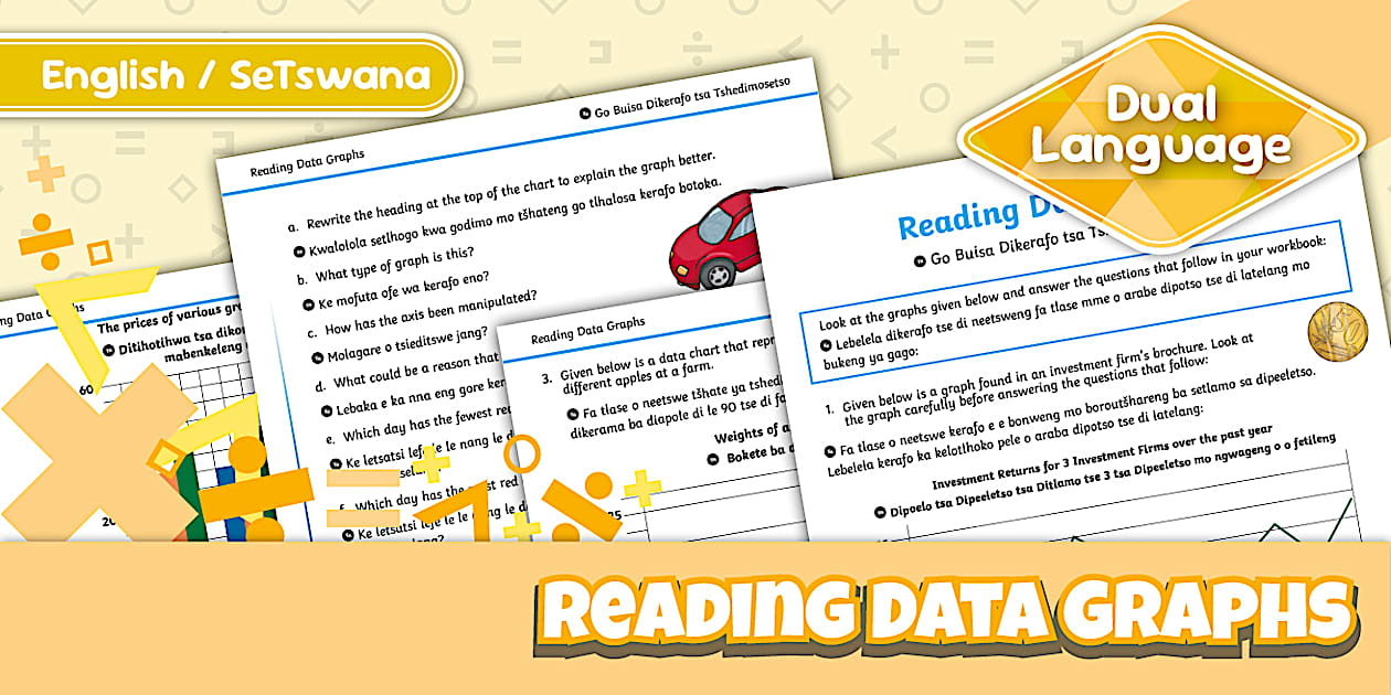 Grade 7 Maths- Term 4- reading-data-graphs-activity-sheet-setswana English