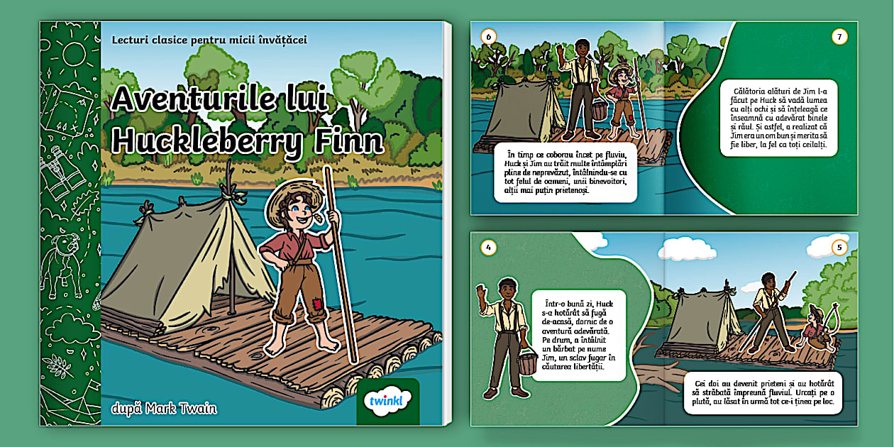 Aventurile lui Huckleberry Finn pentru cei mici – eBook