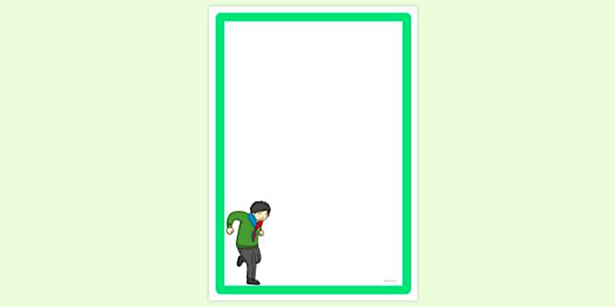 Simple Blank Boy Scout Page Border | Page Borders | Twinkl