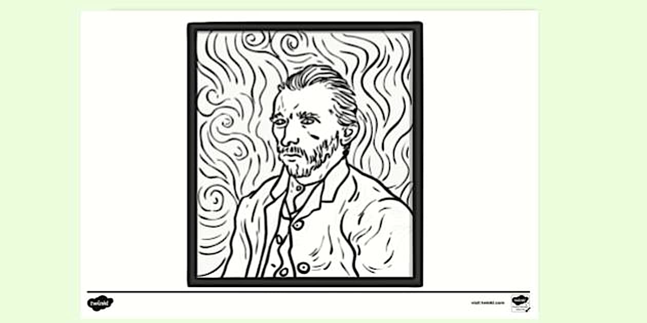 Free Famous Art Colouring Page | Colouring Sheets - Twinkl