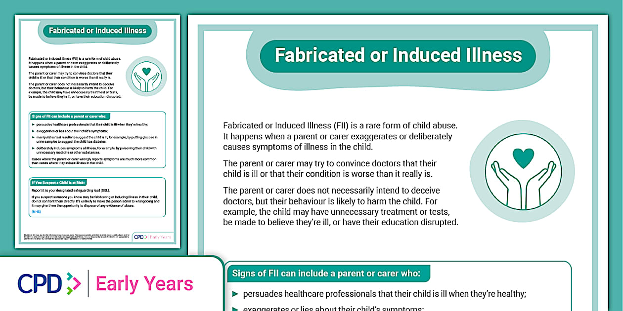 Induced or Fabricated Illness - Safeguarding (teacher made)