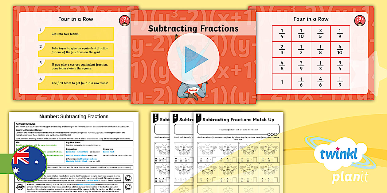 Year 5 Number Add And Subtract Fractions Lesson 2 Twinkl