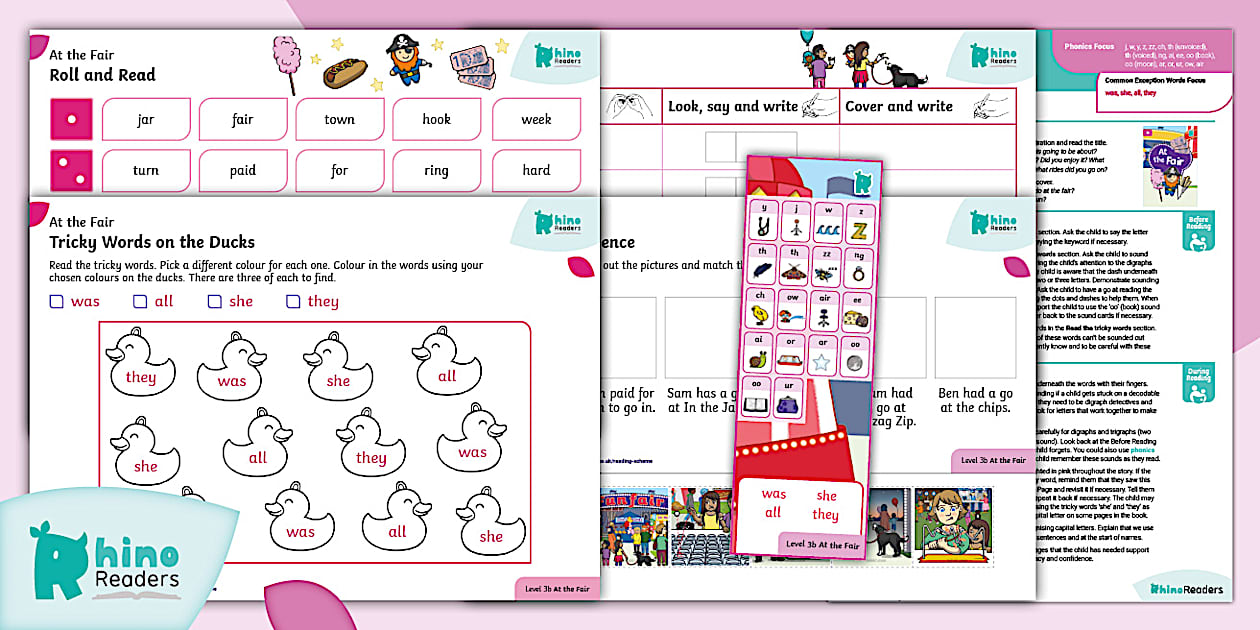 3b At the Fair: Resource Pack - Twinkl Rhino Readers
