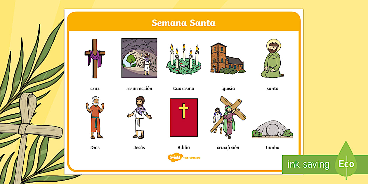 Tapiz de vocabulario: Semana Santa y Pascua - Twinkl