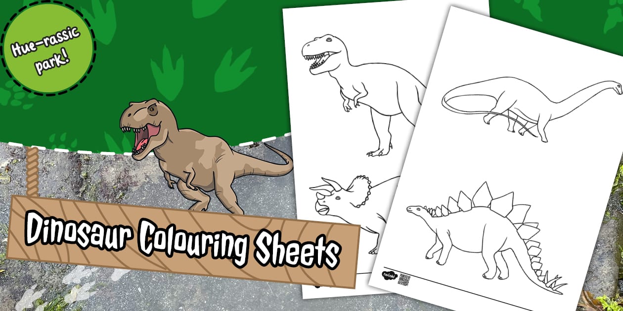 Foundation Phase Life Skills - Dinosaurs - Colouring Sheets