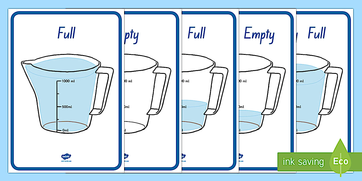 Capacity Display Posters (Jugs) (teacher made) - Twinkl
