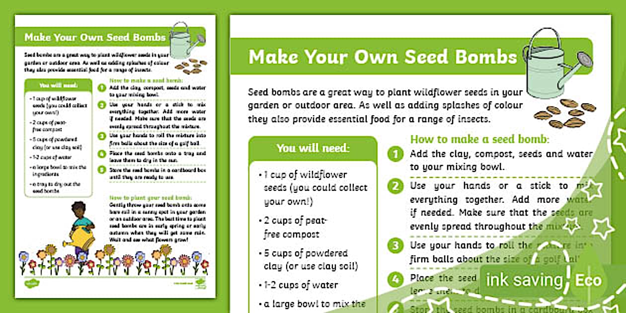 Make Your Own Seed Bomb (teacher made) - Twinkl