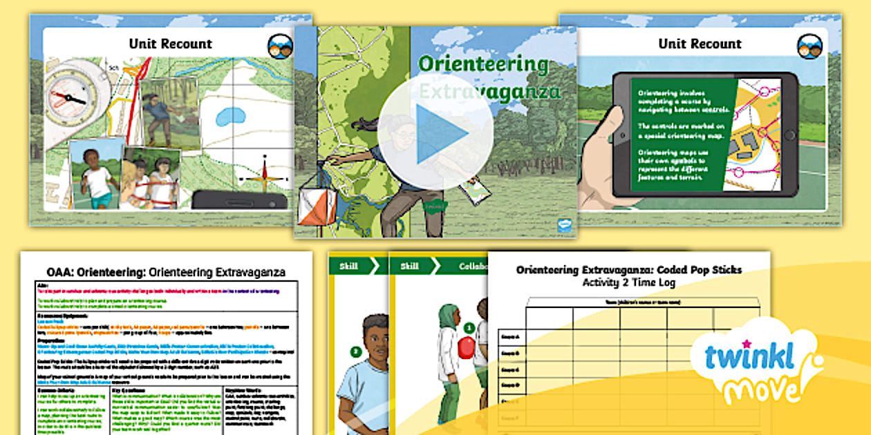 Orienteering Games KS2 - Orienteering Lessons - Year 5 PE