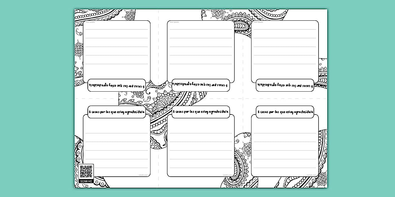 Bullet Journal: 5 cosas por las que estoy agradecido/a